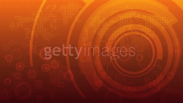 Multi-layered hi-tech background with random dots& forming a stylised ...