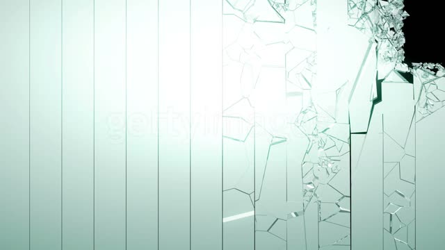 Cracked and Shattered glass with slow motion. Alpha 동영상 (VID_3780105 ...