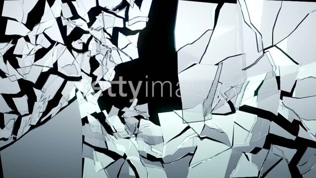 Cracked and Shattered glass with slow motion. Alpha 동영상 (VID_3898623 ...