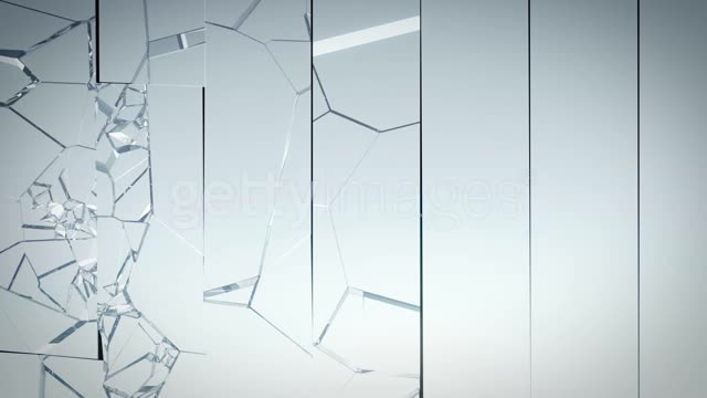 Cracked and Shattered glass with slow motion. Alpha 동영상 (VID_3780105 ...