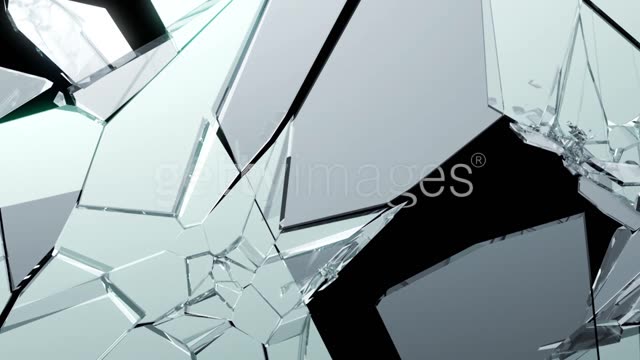 Cracked and Shattered glass with slow motion. Alpha 동영상 (VID_3972978 ...