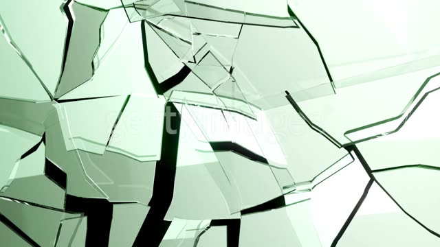 Cracked and Shattered glass with slow motion. Alpha 동영상 (VID_3996990 ...