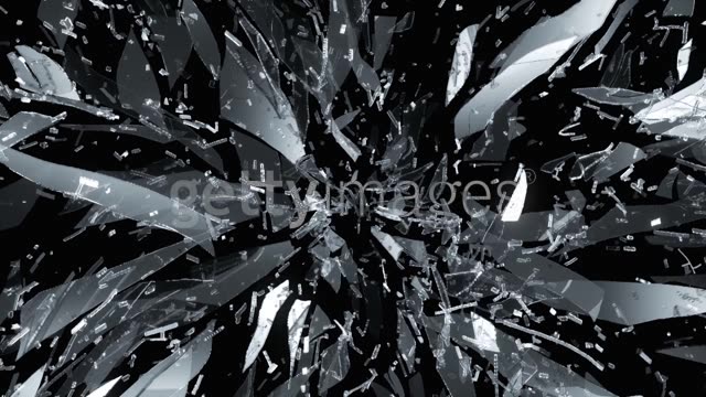 Broken and Shattered glass with slow motion. Alpha 동영상 (VID_4087009 ...
