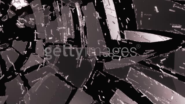 Splitted and Shattered glass with slow motion. Alpha 동영상 (VID_4295782 ...