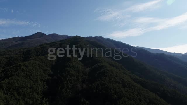 경남 지리산 산 능선 겨울 풍경 동영상 (ER190041) - 게티이미지뱅크