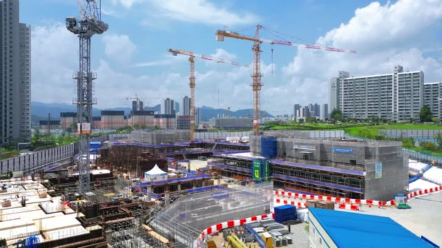 Construction site of new town - Construction site of new town ...