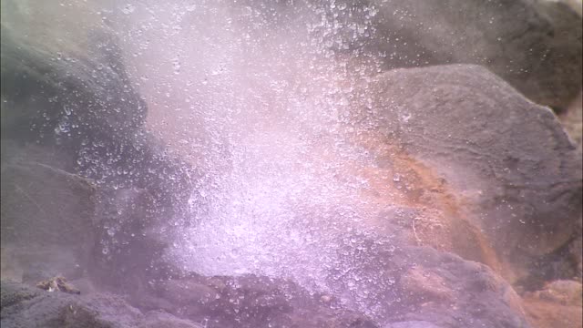Volcanic activity, steaming and boiling water / Kamchatka Peninsula ...