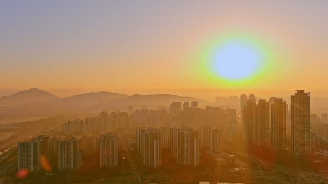 Cheongna International City, Cheongna Lake Park, apartment complex and ...