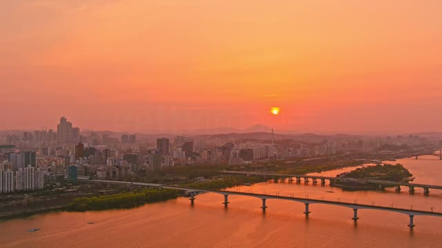 Han River, Yeongdeungpo-gu, Yangcheon-gu, Mok-dong, Dangsan Railroad ...