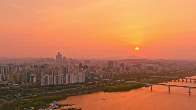 Han River, Yeongdeungpo-gu, Yangcheon-gu, Mok-dong, Dangsan Railroad ...