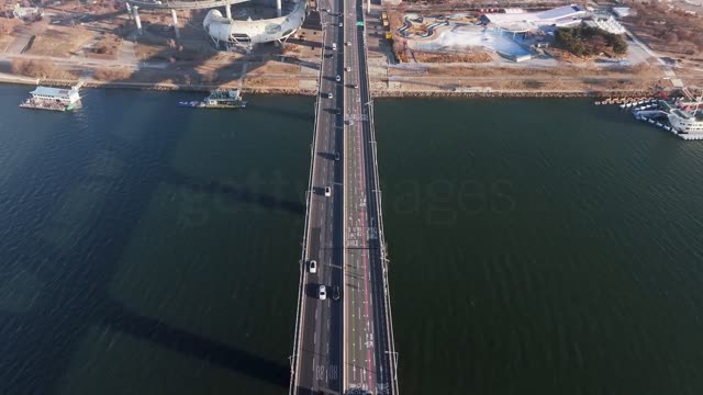 Seoul, Gwangjin-gu, Cheongdam Bridge, Cheongdam Bridge, downtown and ...