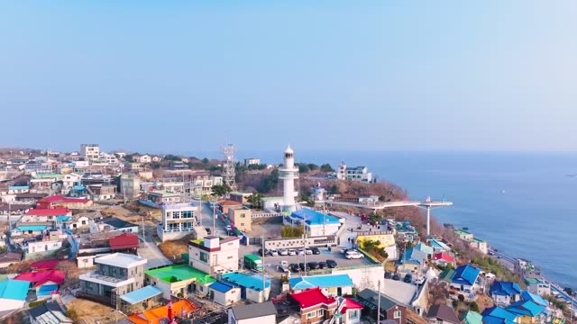 Gangwon-do, Donghae-si, Mukho Port, Mukho Lighthouse and Nongoldamgil ...