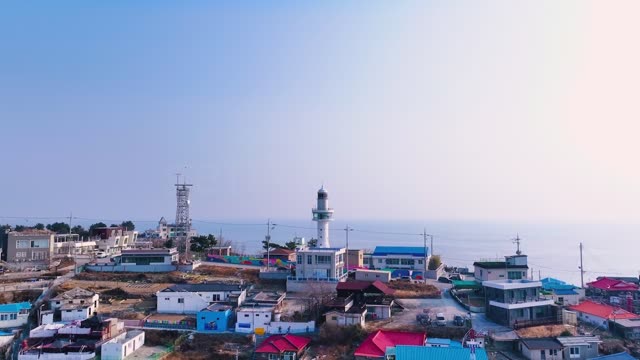 Gangwon-do, Donghae-si, Mukho Lighthouse and seascape / South Korea 동영상 ...