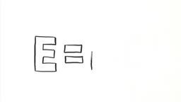 Playing around with an animation of Einstein`s famous equation (VID ...