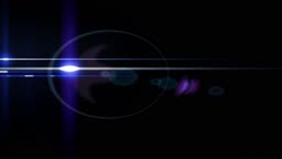 A montage of five unique lens flares traveling across the frame& for ...