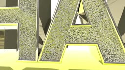 Animation of Happy New Year in big& bold& golden text. (VID_2384154 ...