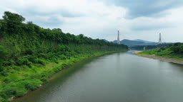Imjingang River, columnar Joints, Dongidaegyo Bridge and surroundings ...