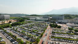 Ulsan Station, parking lot and surroundings / Ulsan, South Korea ...