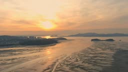 Jung-gu, Yeongjongdo Island, Midan City, Ongjin-gun, mud flat ...