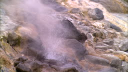 Volcanic activity, steaming and boiling water / Kamchatka Peninsula ...