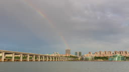 Han River, Banpodaegyo Bridge, Jamsu Bridge, Sebitseom Islet, rainbow ...