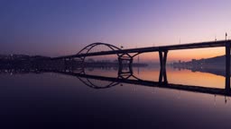Han River, Gangdong-gu, Guri-si, Amsa Bridge, Lotte World Tower ...