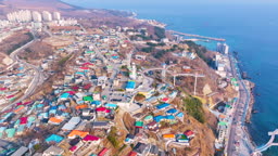 Gangwon-do, Donghae-si, Mukho Port, Mukho Lighthouse and Nongoldamgil ...