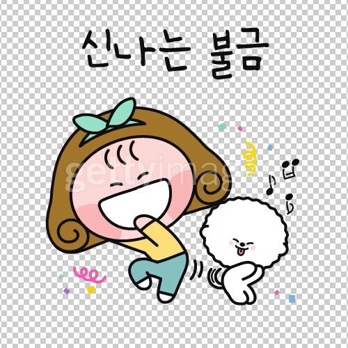 데일리 캐릭터 이모티콘 동영상 (MT06220023) - 게티이미지뱅크